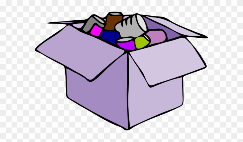 Carton Box Full Of Tin Cans Vector Clip Art - Full Box Clipart - Full ...