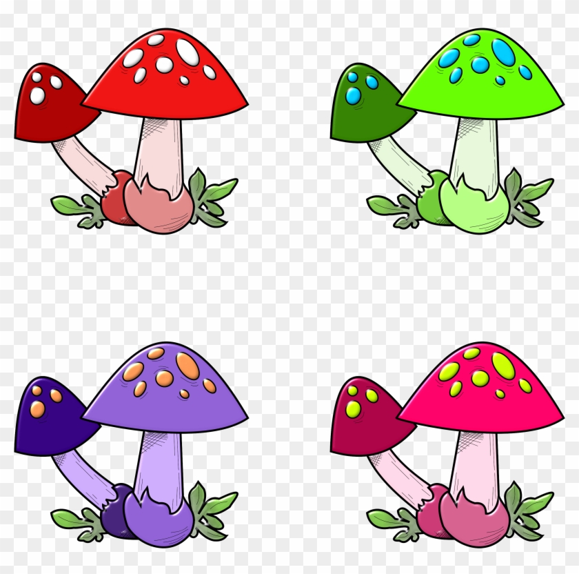 Cute Mushrooms Throw Blanket - Full Size PNG Clipart Images Download