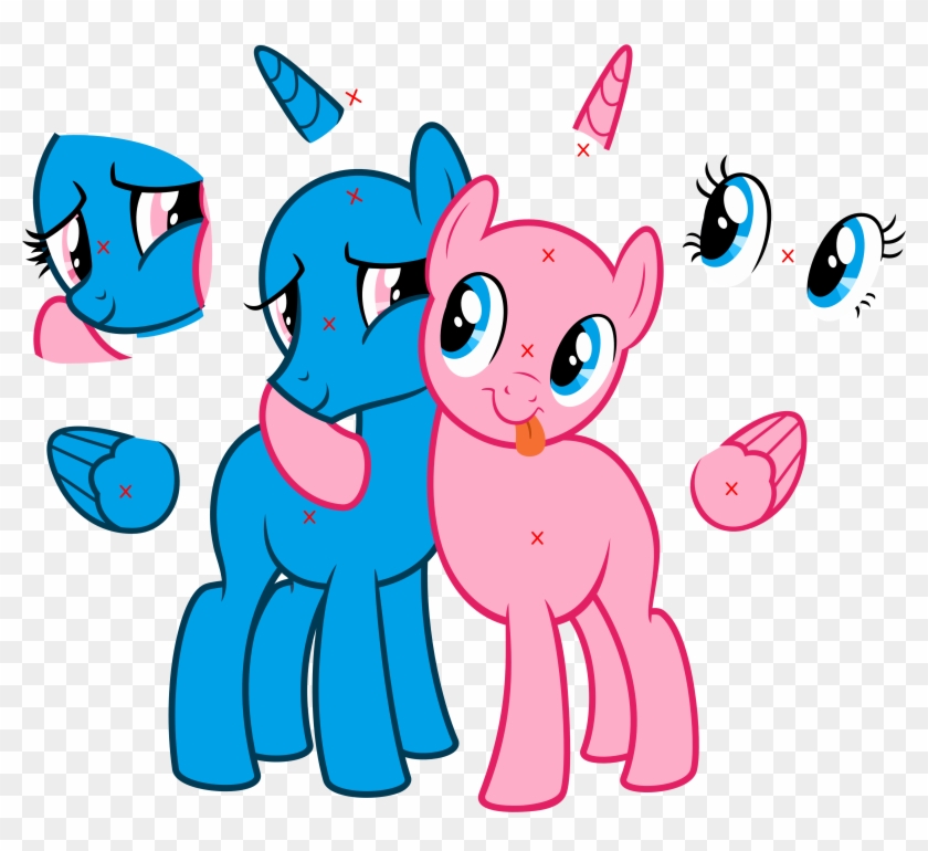 Two Pony Hug By Crasydwarf - Mlp Two Ponies Hugging - Full Size PNG Clipart Images Download