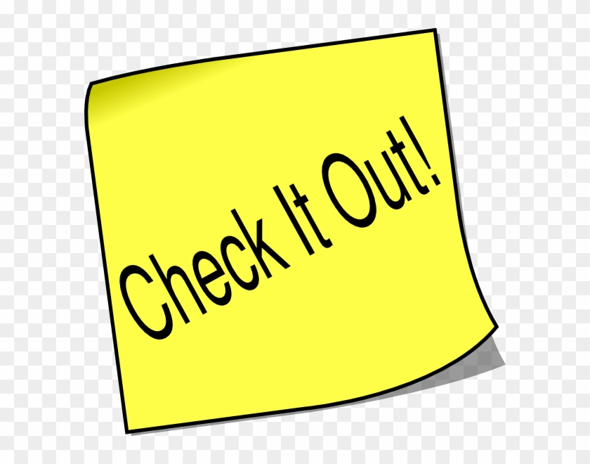Check It Out Clip Art At Clkercom Vector Online Royalty - Post It Note ...