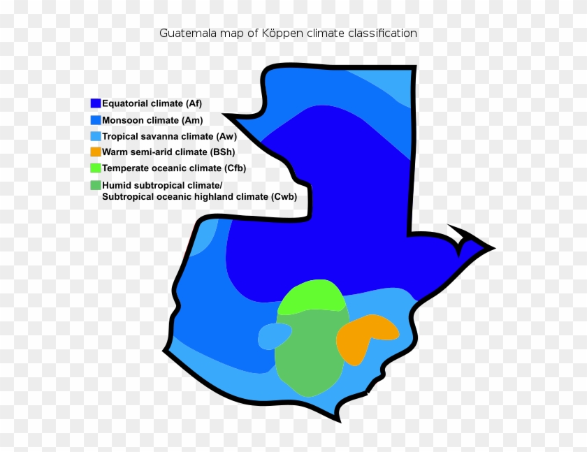 Guatemala Map Of Köppen Climate Classification - Guatemala Geography ...
