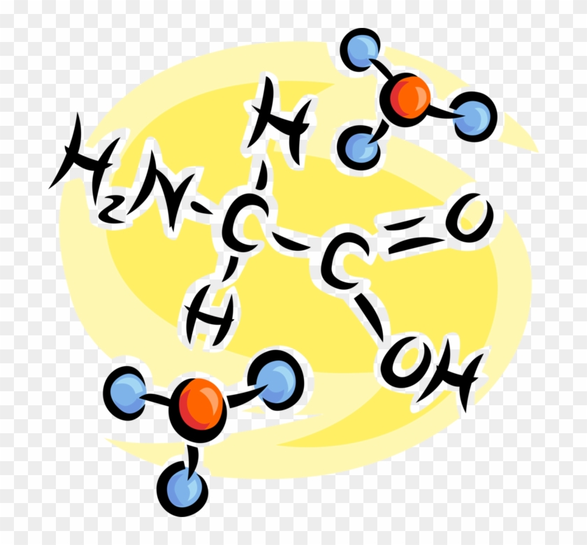 Vector Illustration Of Chemistry Science Chemical Compound - Atoms And ...