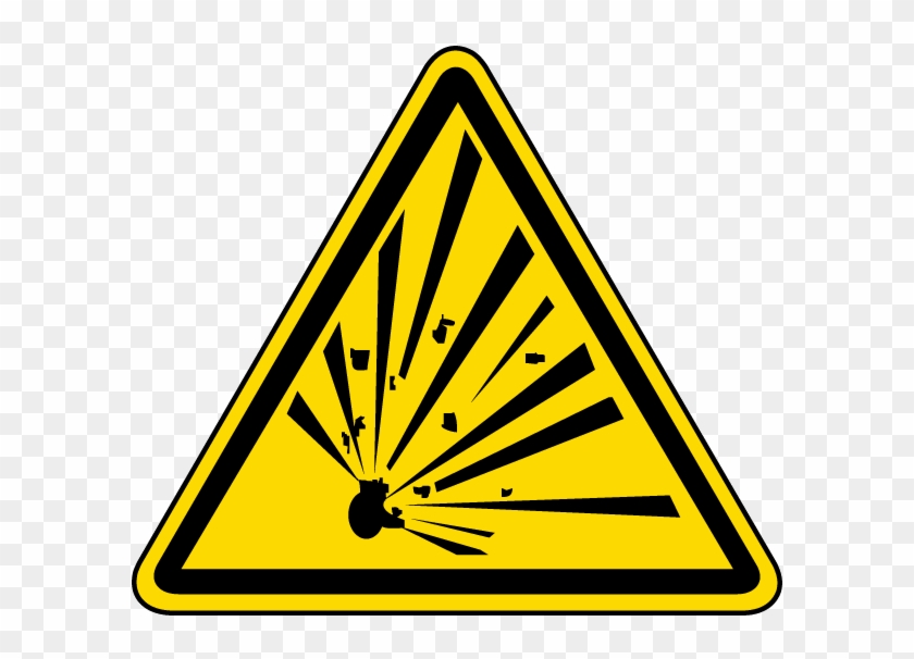 Explosive Material Warning Label - Safety Signs And Symbols - Full Size ...