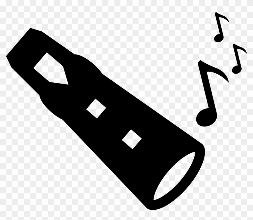 Flute With Musical Note Comments - Flute - Full Size PNG Clipart Images ...