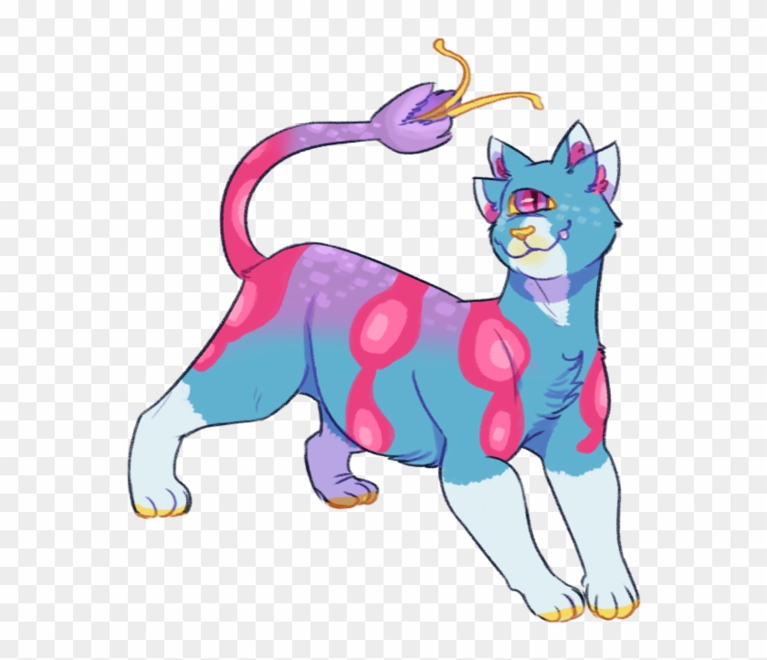 Alien Cat Adopt [closed] By Tegechu - Cartoon - Full Size PNG Clipart ...