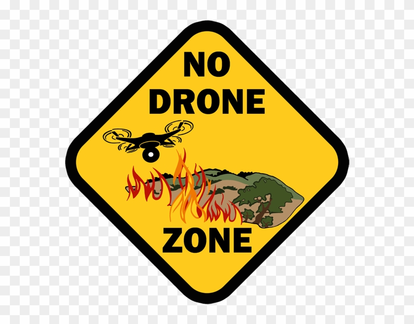 Placard Stating "no Drone Zone" To Stress The Importance - Traffic Sign ...