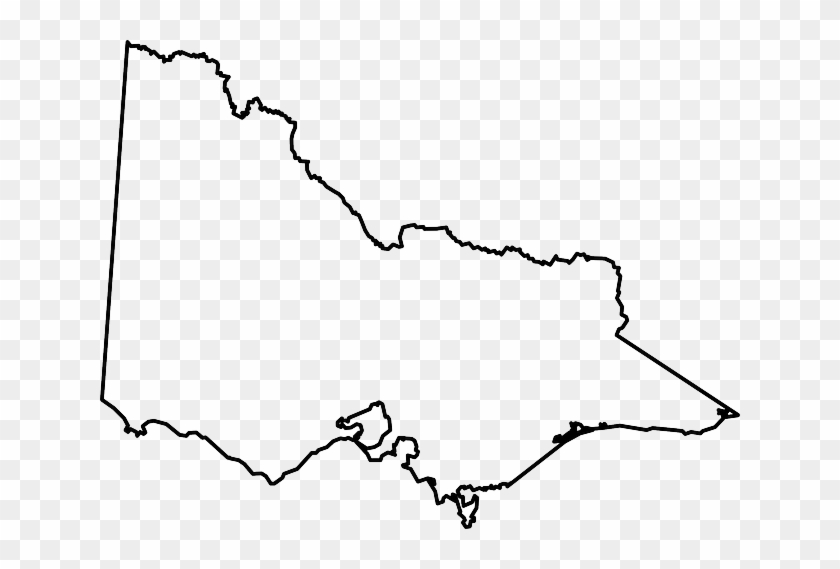 Map Australia, Victoria, Black, Geography, Outline, - Australian States ...