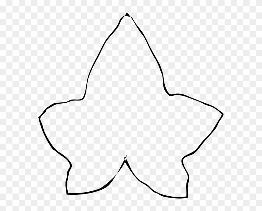 Ivy Leaf Template Leaf Clip Art Vector Clip - Line Art - Full Size PNG ...