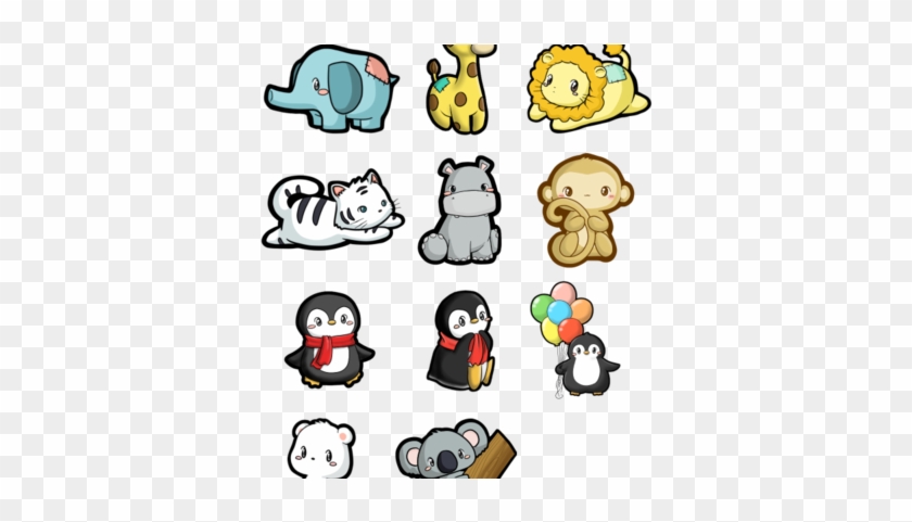 Zoo Animal Stickers - Zoo Animal Stickers - Full Size PNG Clipart ...