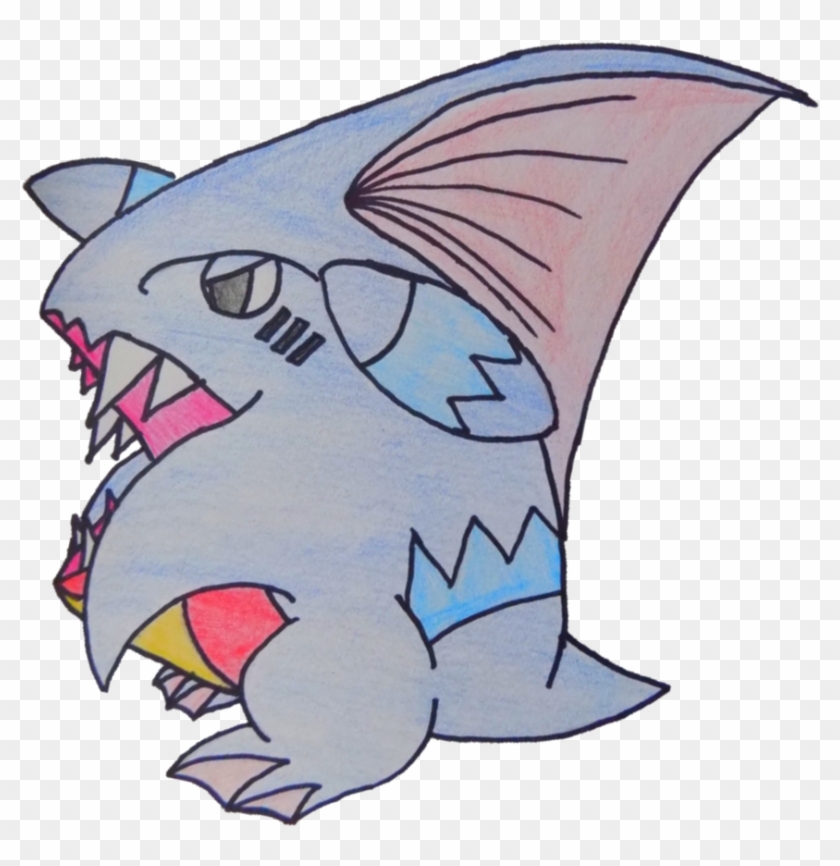 Alolan Gible By Fakemonnphotos - Cartoon - Free Transparent PNG Clipart ...