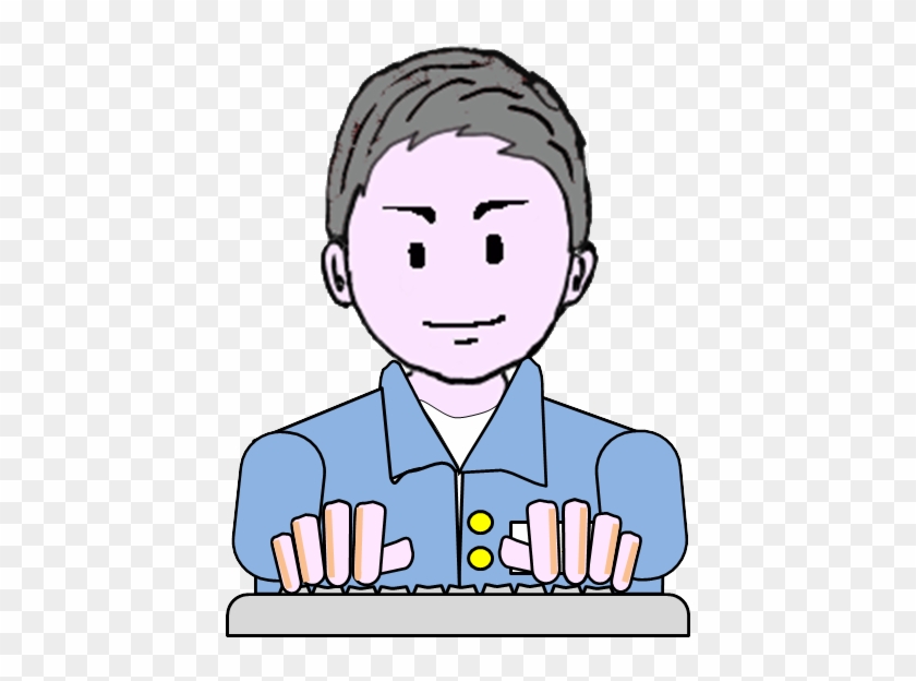 Fuuny Silver Hair Factory Workers In Japan Illustration - Cartoon ...