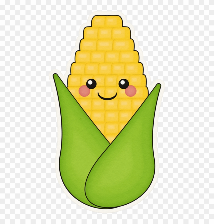 Kaagard Veggiegarden Corn Face Sticker - Cartoon - Free Transparent PNG ...