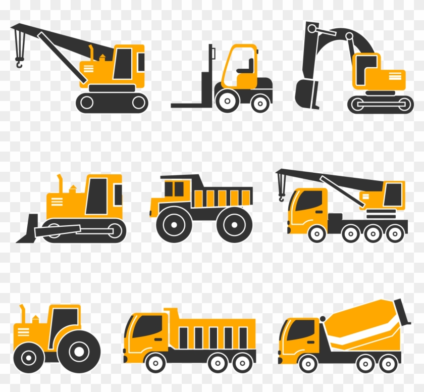 13 - Types Of Construction Vehicles - Full Size PNG Clipart Images Download
