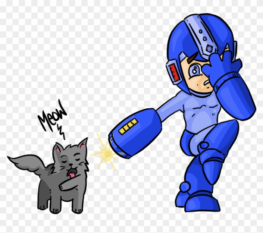 Scared Megaman By Omgxero - Cartoon - Free Transparent PNG Clipart ...