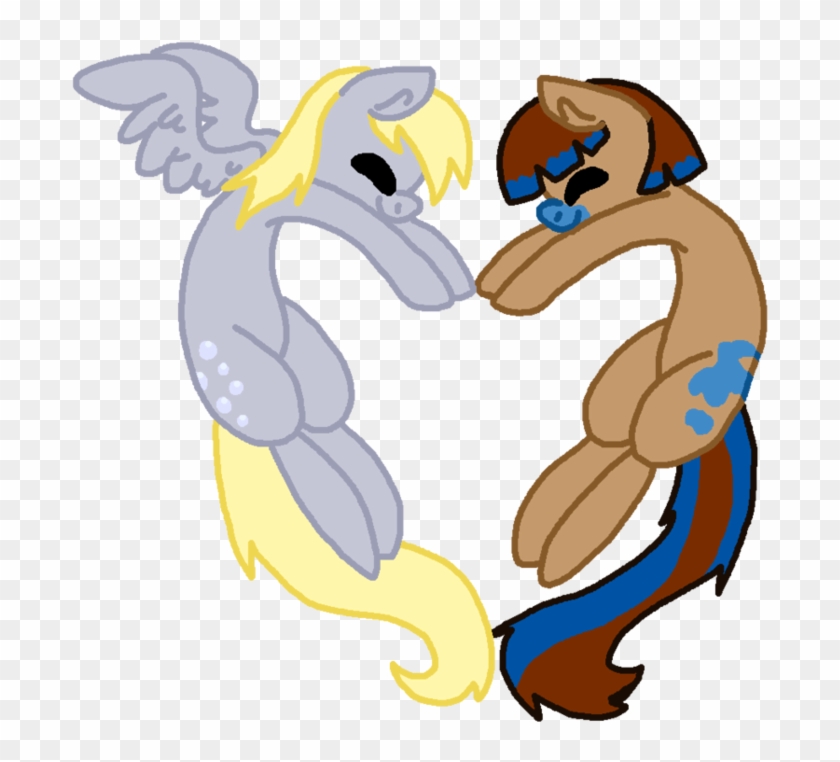 Snuggle Muffin And Derpy Hooves By Th3randomartist - Cartoon - Free ...