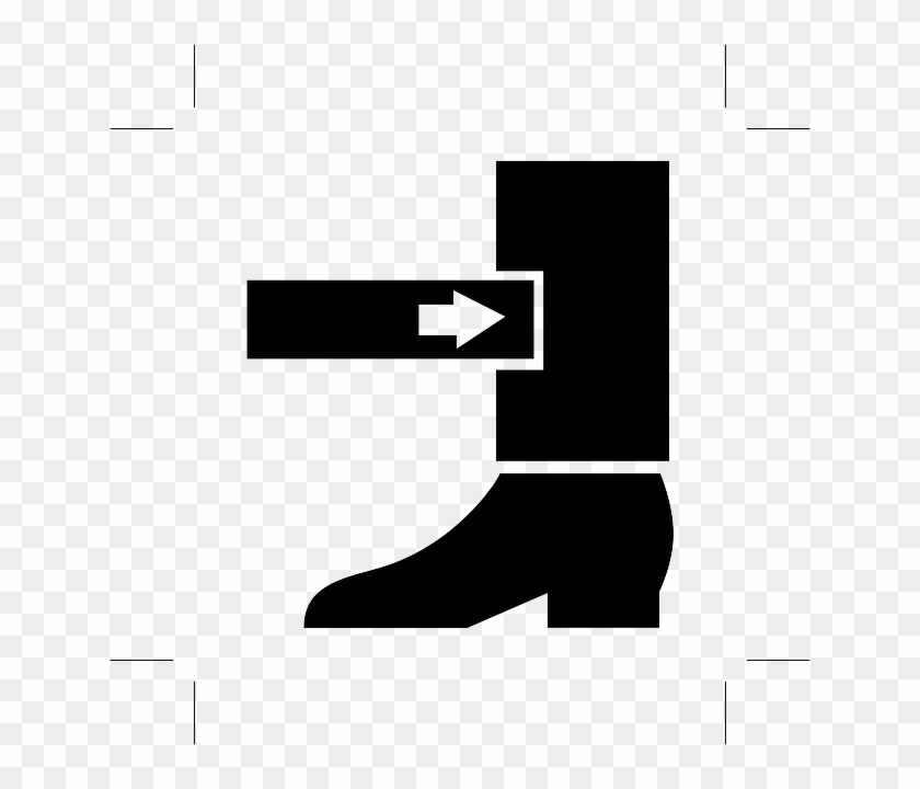 Lower Leg, Injury, Warning, Attention, Black, Sign - Pictogramme Pied ...