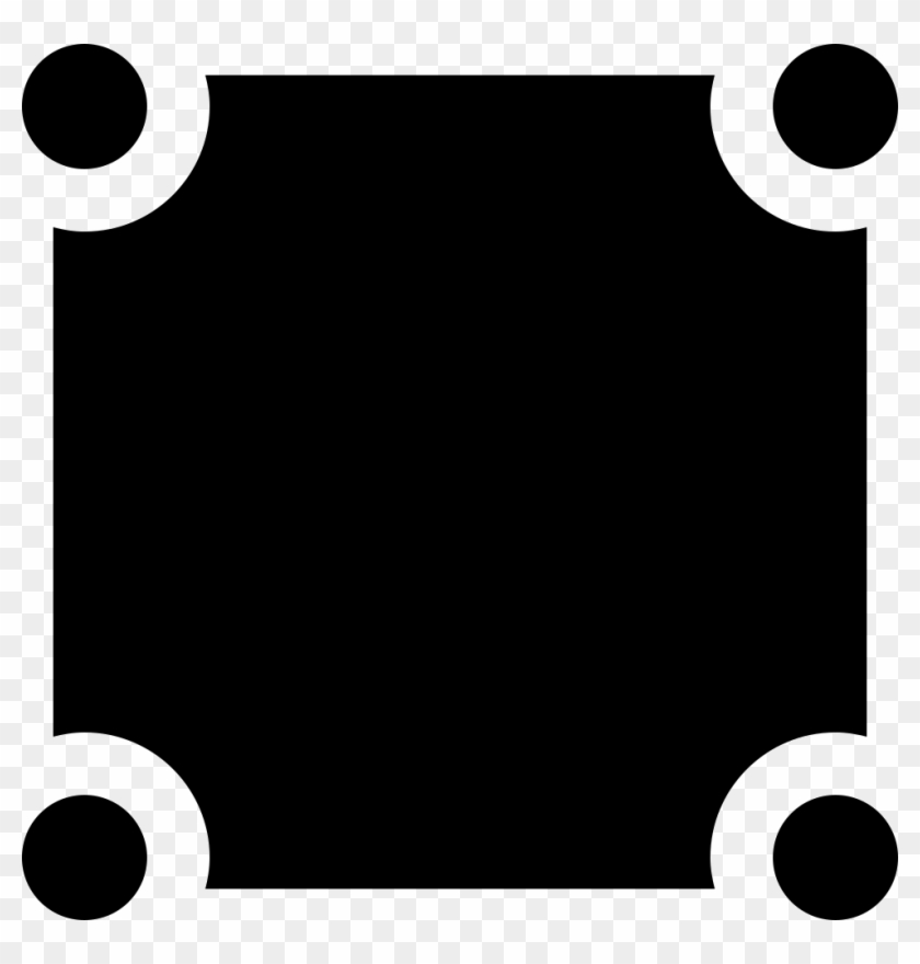 Square Shape With Dots On Corners Comments - Square - Full Size PNG ...