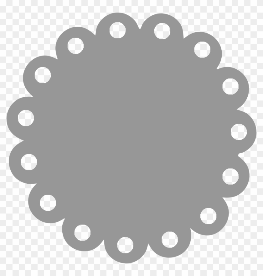 Scallop Frame Clip Art - Scalloped Circle - Full Size PNG Clipart ...