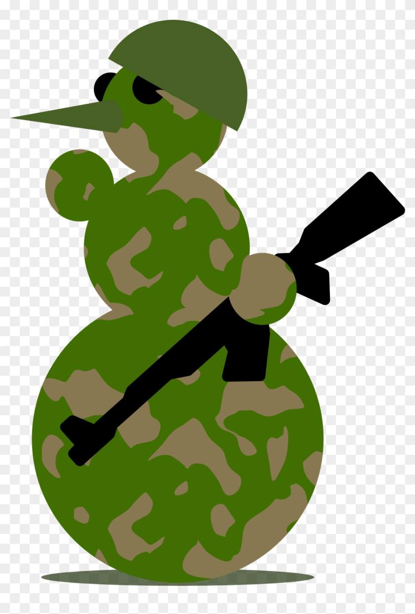 Snowman Militarist By Rones - Military Snowman - Full Size PNG Clipart ...