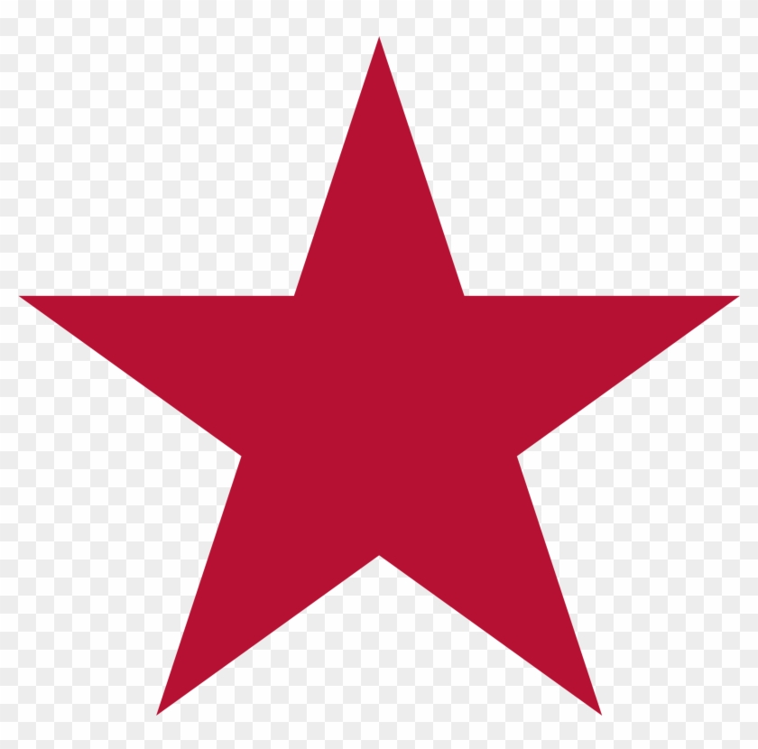 Red And Black Star - Full Size PNG Clipart Images Download