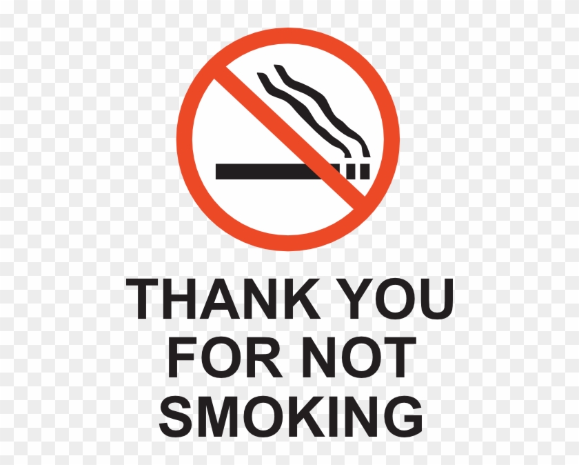Thank You For Not Smoking Printable - Full Size PNG Clipart Images Download