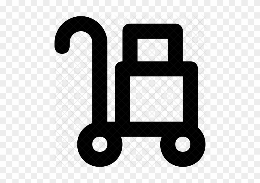 Luggage Trolley Icon - Hand Truck - Full Size PNG Clipart Images Download