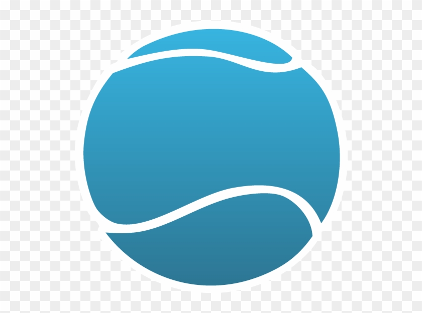 Tennis Ball Logo Blue - Full Size PNG Clipart Images Download