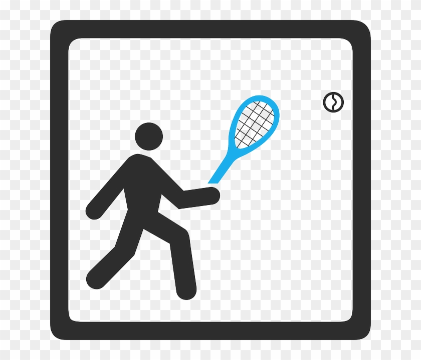 Symbol, Sport, Ball, Tennis, Racket, Sports - Tennis Court Symbol ...