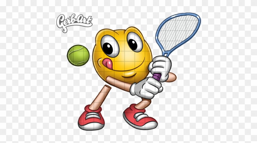 Smiley-tennisplayer - Smiley Tennis Player - Full Size PNG Clipart ...