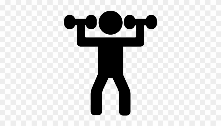 Man Lifting Weights Vector - Stick Man Lifting Weights - Full Size PNG ...