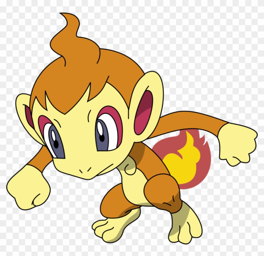 390 Chimchar By Pklucario - Pokemons Chimchar - Full Size PNG Clipart ...