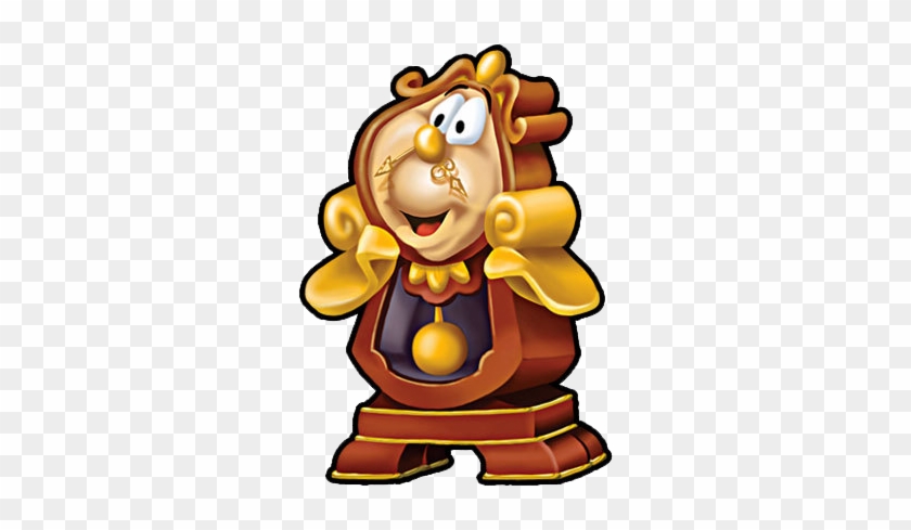 Cogsworth Clipart - Beauty And The Beast Cogsworth Necklace - Full Size ...