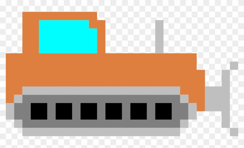 Medium Image - Bulldozer Pixel Art - Full Size PNG Clipart Images Download