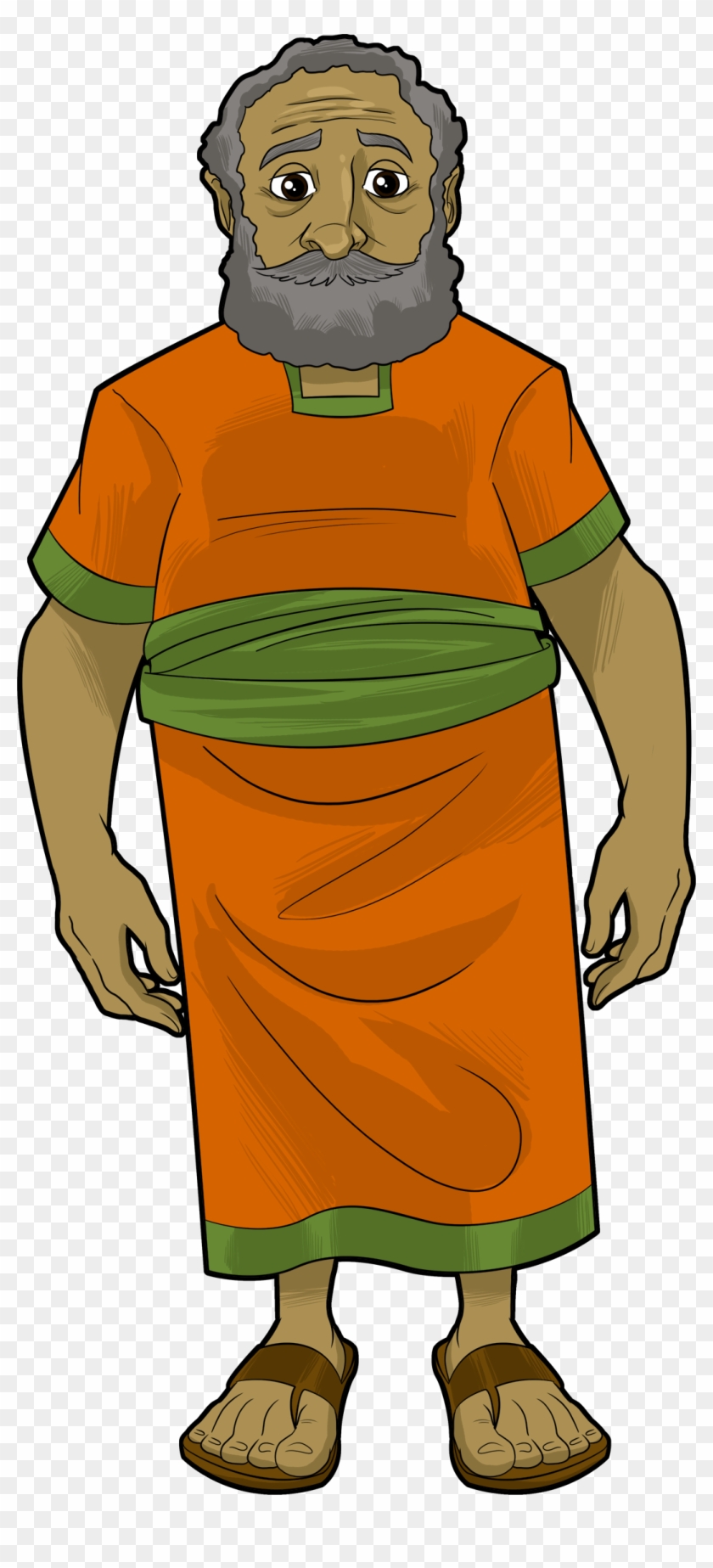 From The Bible Story Of Esther - Bible Mordecai Cartoon - Full Size PNG ...