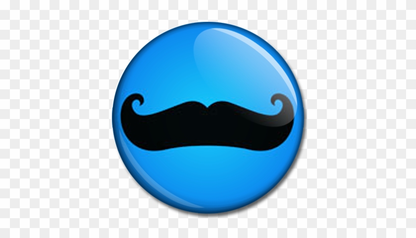 Blue Mustache - Moustache - Free Transparent PNG Clipart Images Download