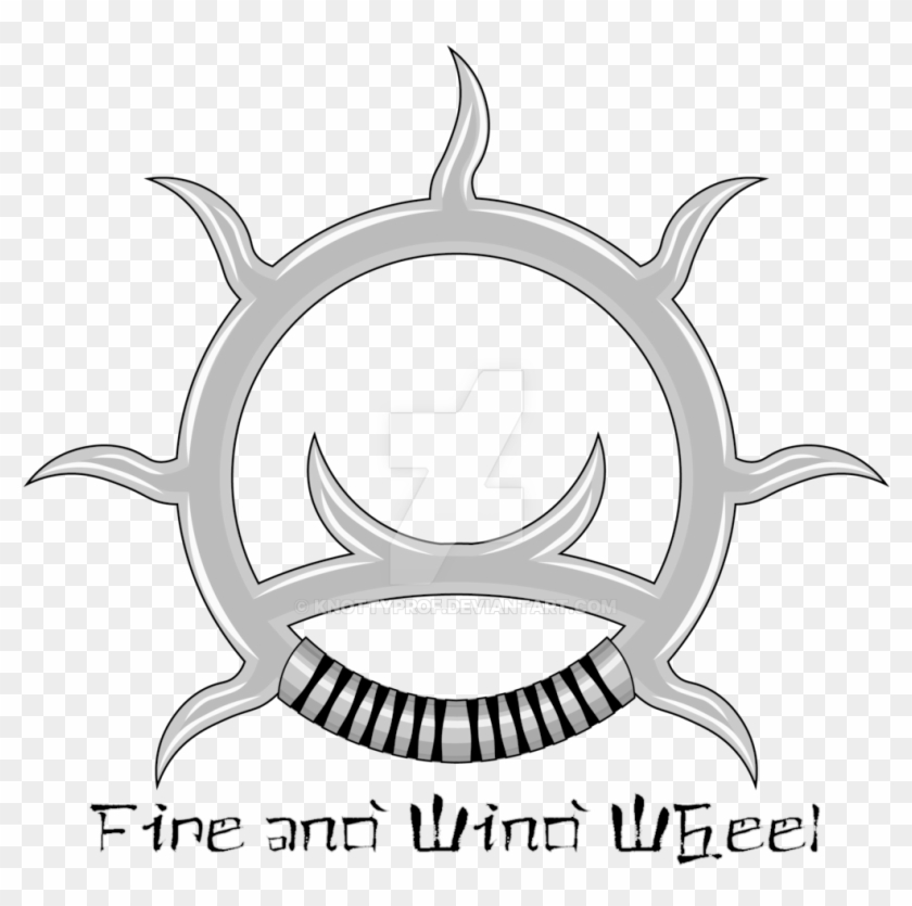 Fire And Wind Wheel By Knottyprof - Emblem - Full Size PNG Clipart ...