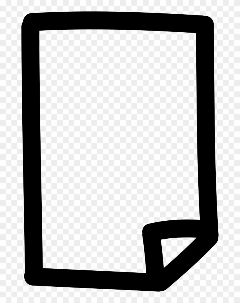 Paper File Hand Drawn Symbol Comments - Transparent Touch Screen Tablet ...