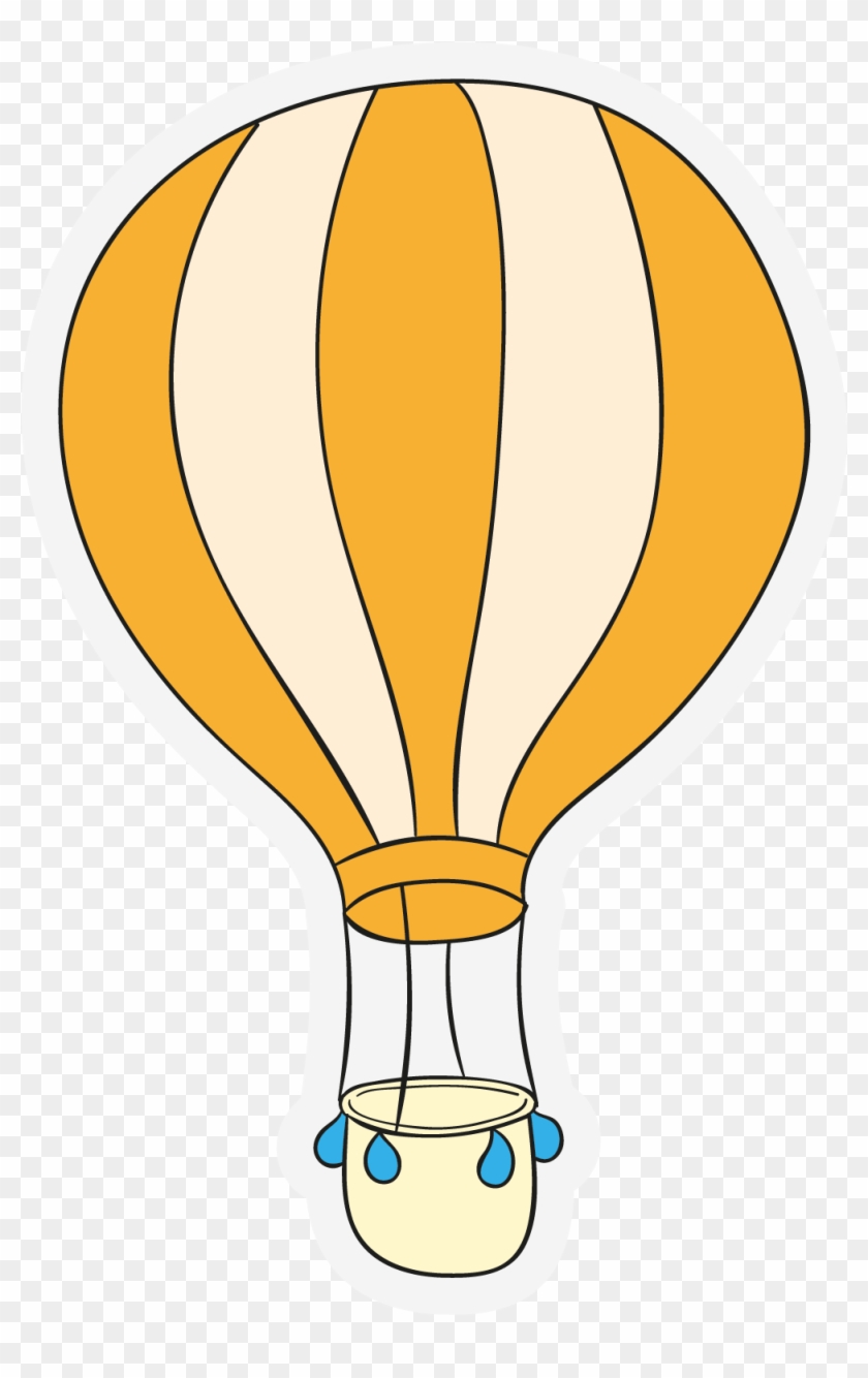 Hot Air Balloon Yellow - Reboot Caminando - Free Transparent PNG ...