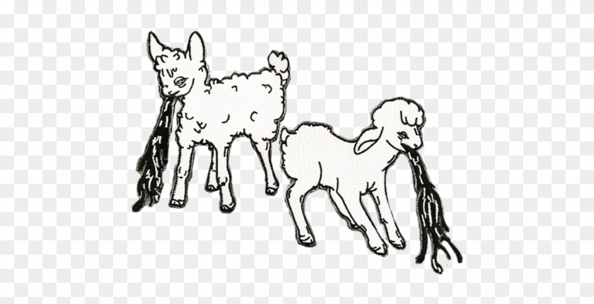 Two Sick Lambs Getting Sick - Cartoon - Full Size PNG Clipart Images ...