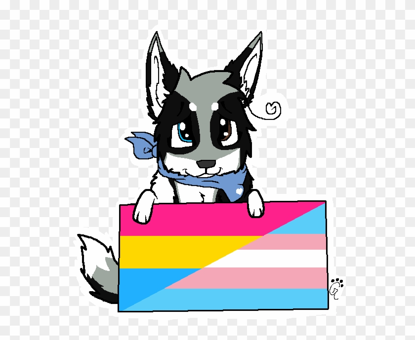 Pansexual-transgender Pride By Rorschachaj - Cartoon - Free Transparent ...