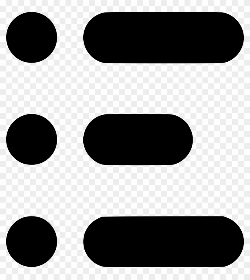 Menu Bullet Items List Document Comments - Pill - Full Size PNG Clipart ...