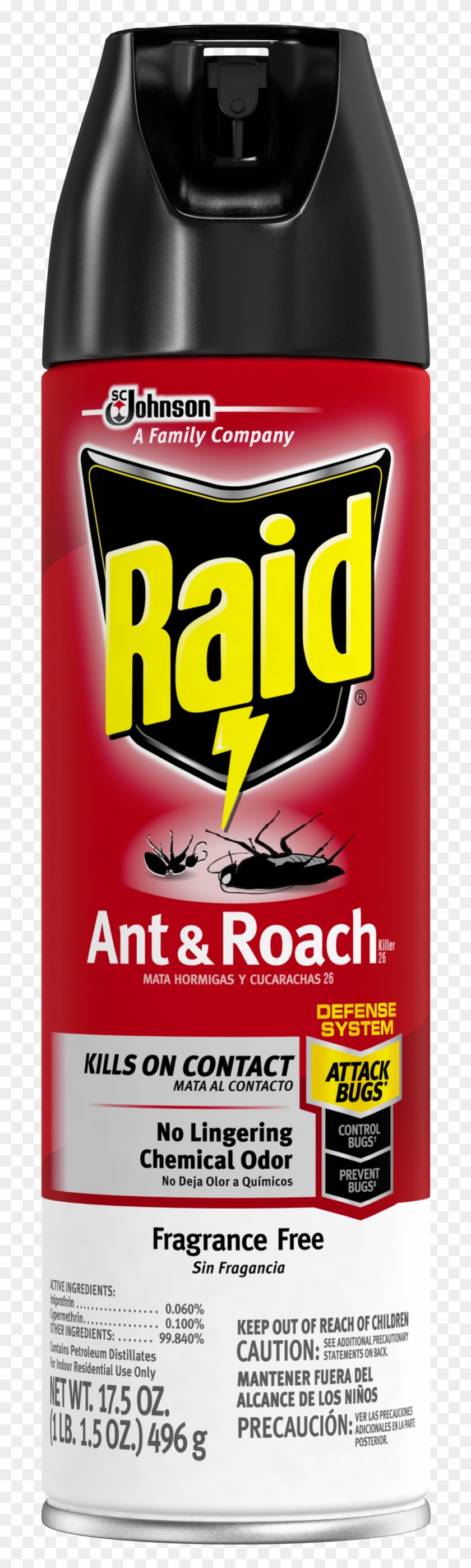 Raid® Ant & Roach Killer 26 Fragrance Free - Raid Ant And Roach - Full ...