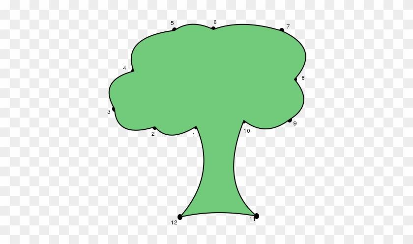 Coconut Tree Dot To Dot Drawing Simple Tree Dot To - Drawing - Full ...