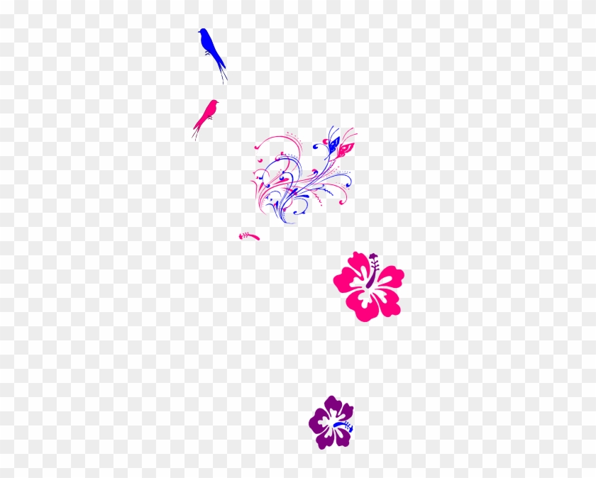 Butterfly Scroll Blue Pink Clip Art - Clip Art - Free Transparent PNG ...