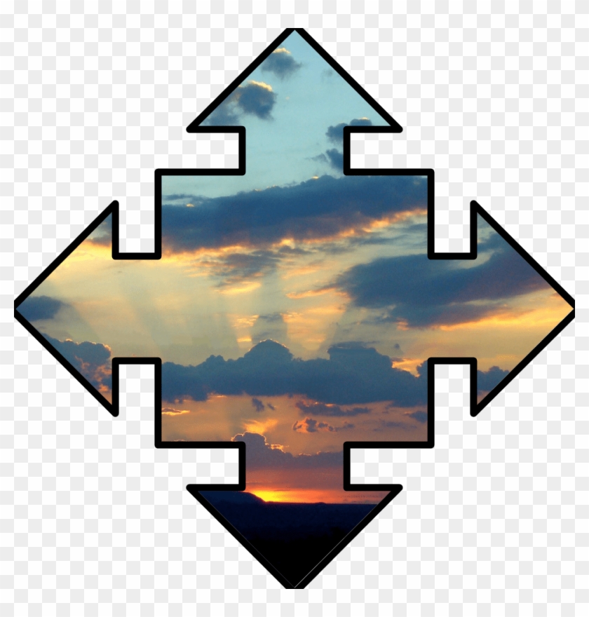 Quadarrowsunset - Sign - Free Transparent PNG Clipart Images Download