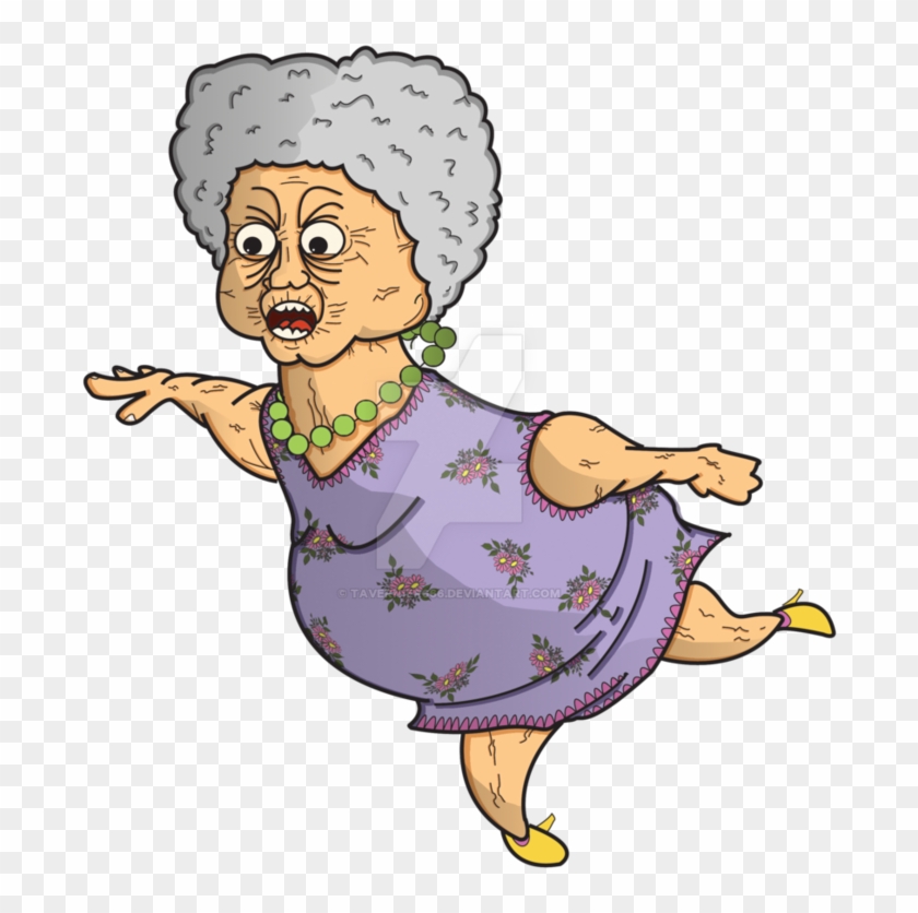 Flying Granny By Tavernier666 - Comics - Full Size PNG Clipart Images ...