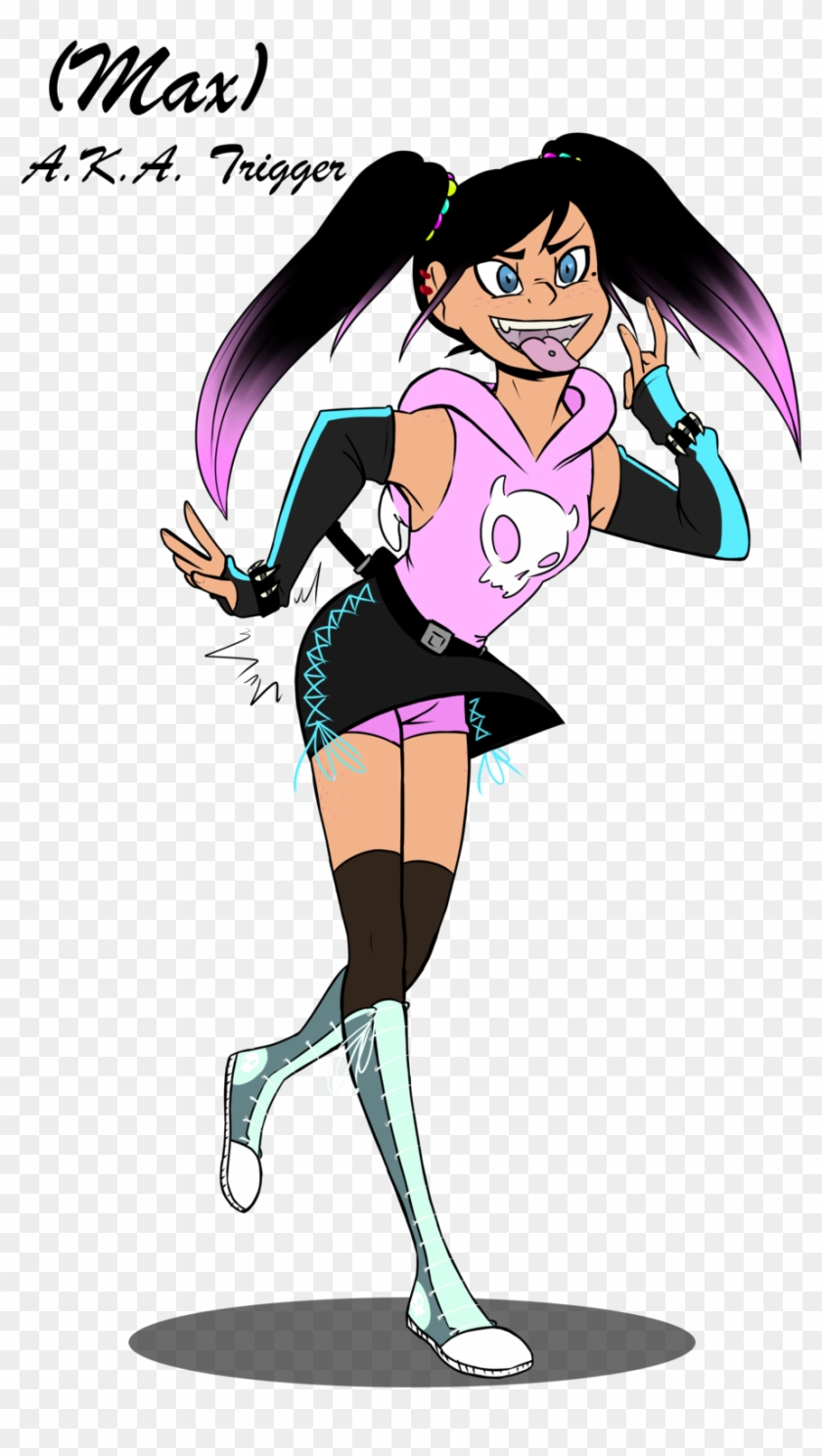 Street Punk Au Maxine Aka Trigger By Jigglywigglies - Hi My Name Is ...