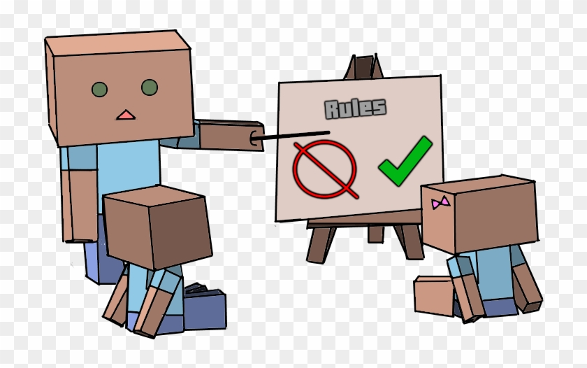 Minecraft Box Danbo Rules By Annahstas - Cartoon - Full Size PNG ...