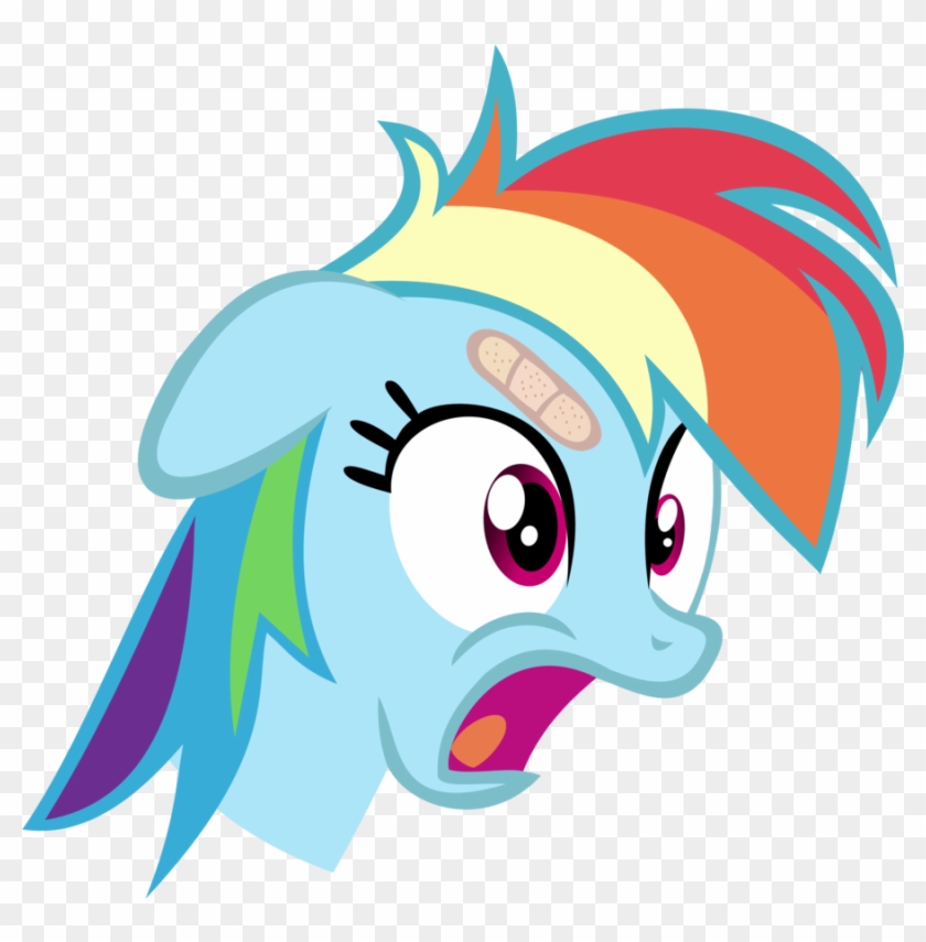 Rainbow Dash's Face - Cartoon - Free Transparent PNG Clipart Images ...