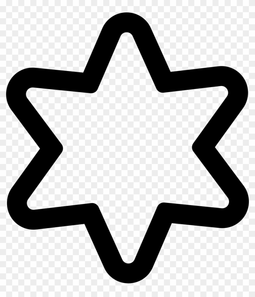 Star Of Six Points Outline Comments - Star Double Outline Png - Full ...